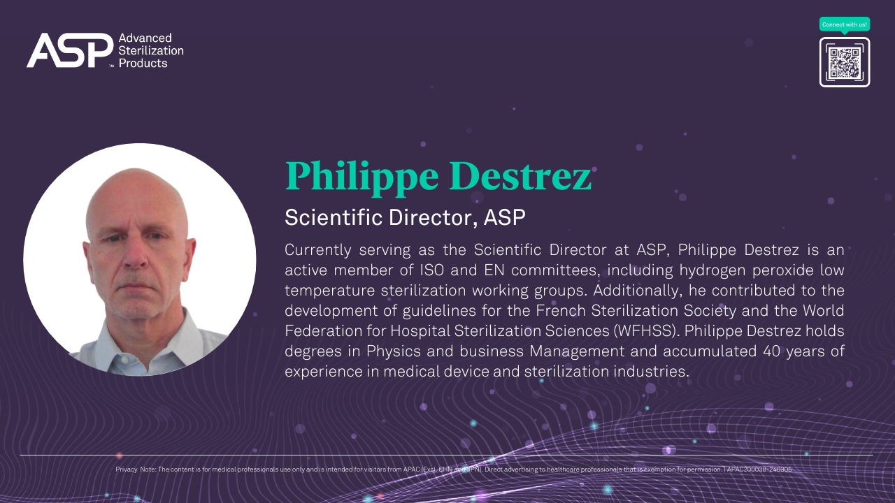 ASP APAC Webinar | ISO 22441 - The New Standard for H₂O₂ Sterilization